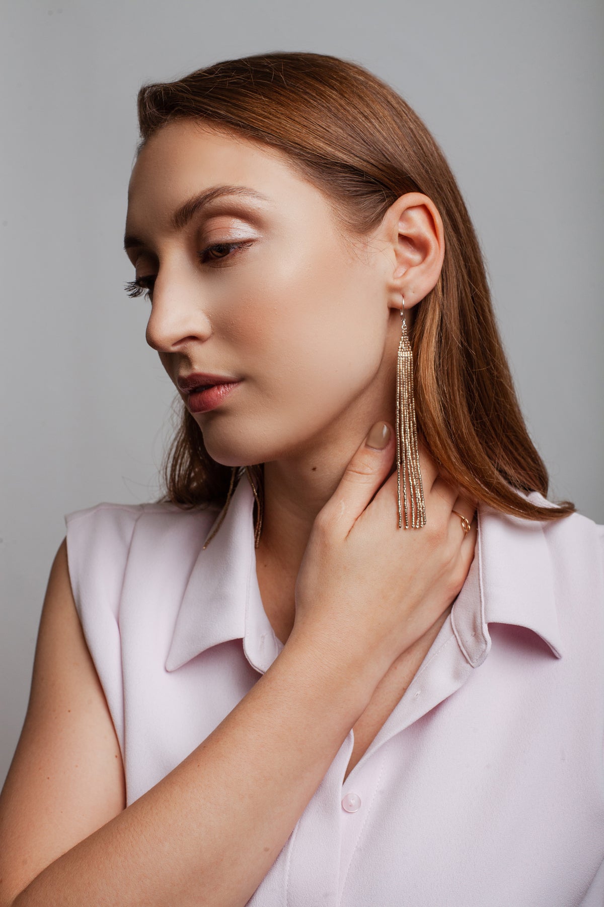 Classic Beaded Danglers – Three Sisters by Emma