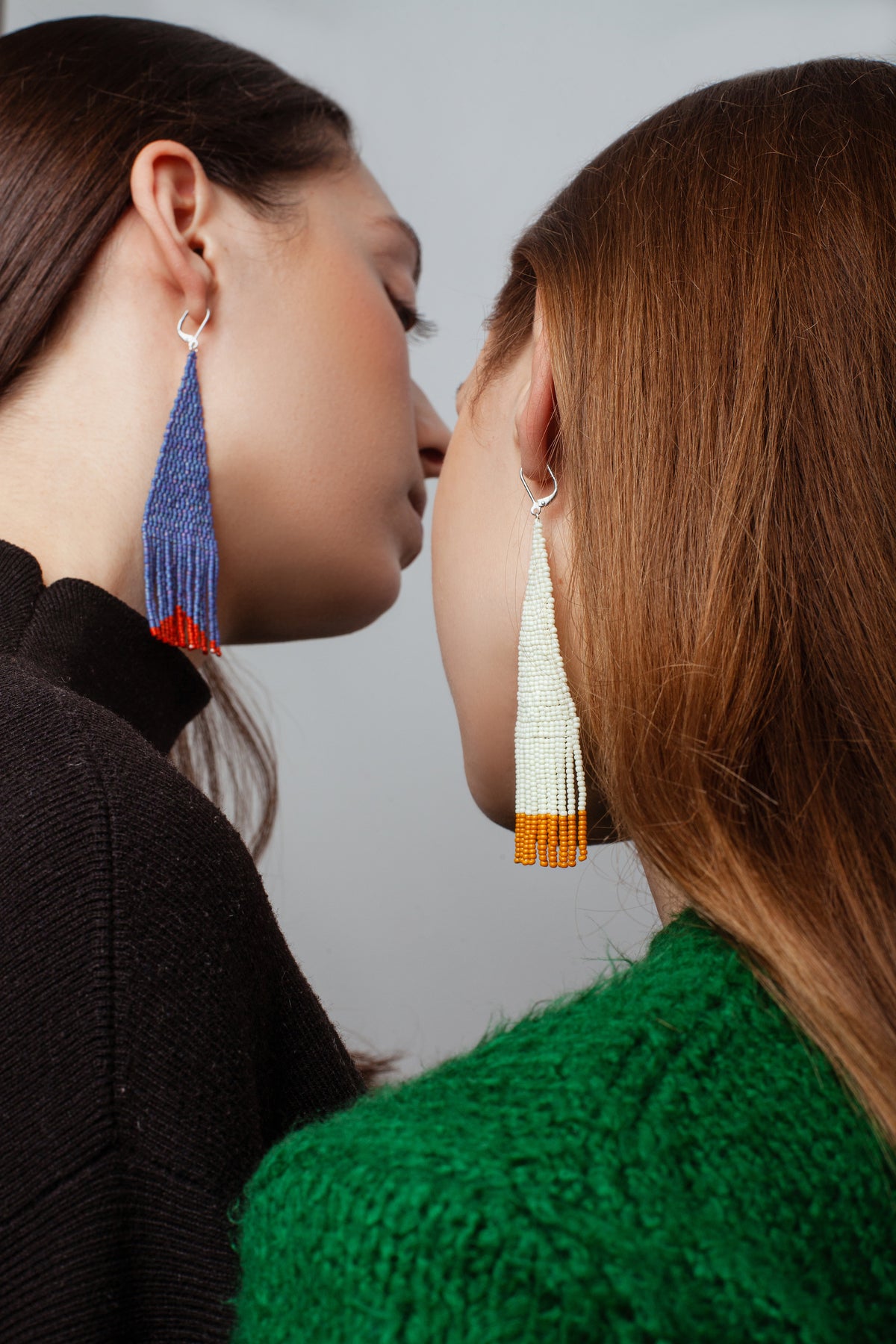 Classic Beaded Danglers – Three Sisters by Emma