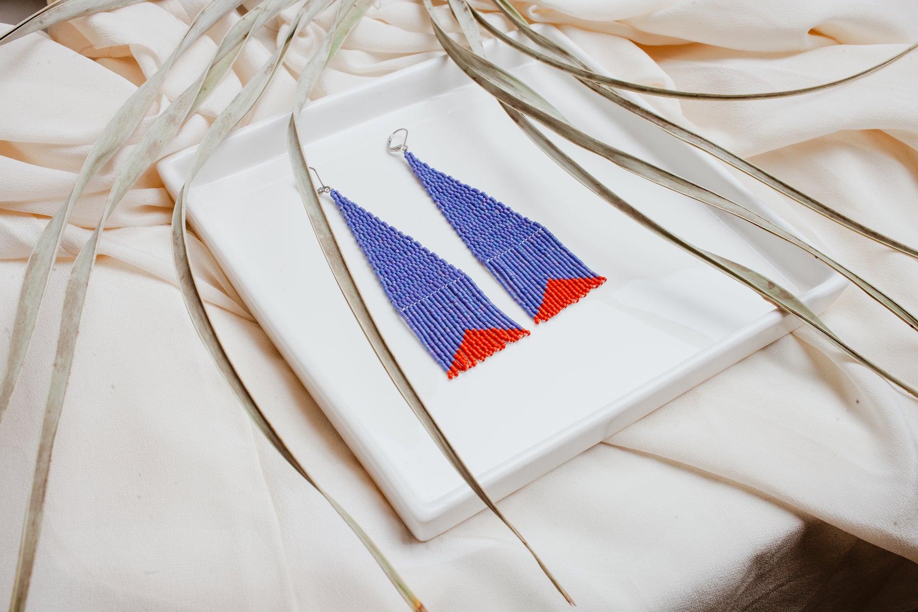Classic Beaded Danglers – Three Sisters by Emma